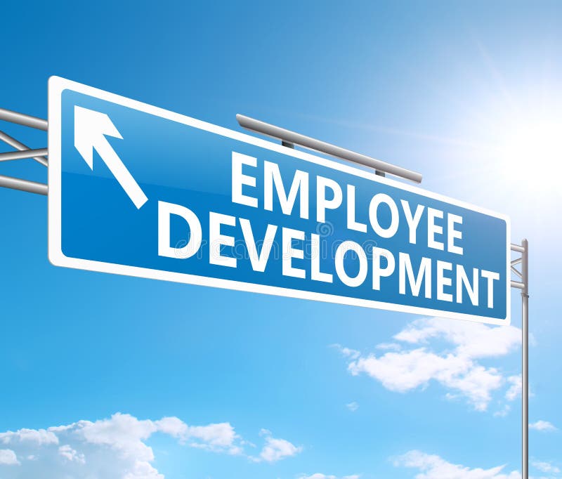 Employee Development Concept. Stock Illustration - Illustration of ...
