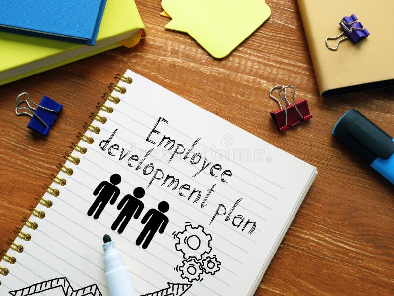 Employee Development Plan is Shown on the Business Photo Using the Text ...