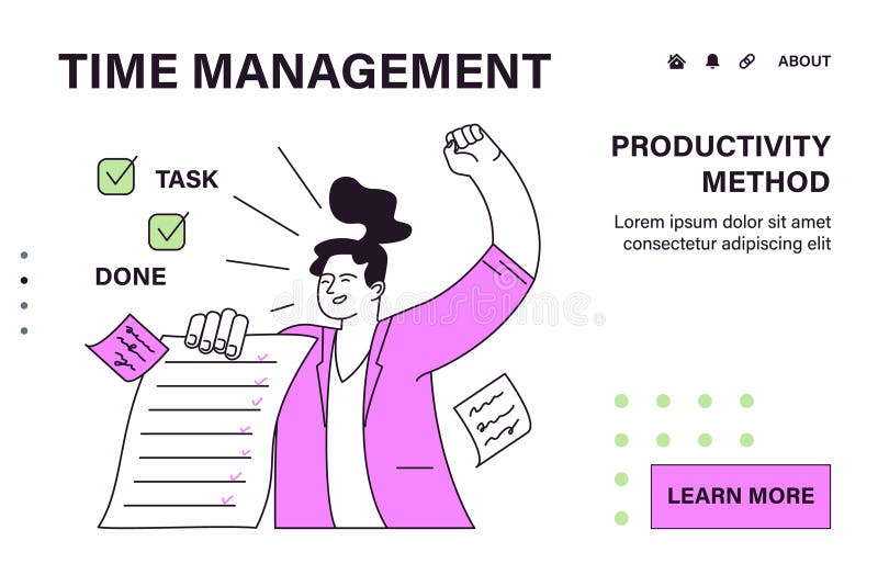 Employee Efficiency Web or Landing. Business Employee Productive Stock ...