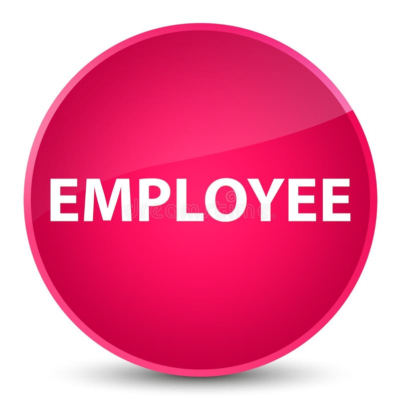Employee Elegant Pink Round Button Stock Illustration - Illustration of ...