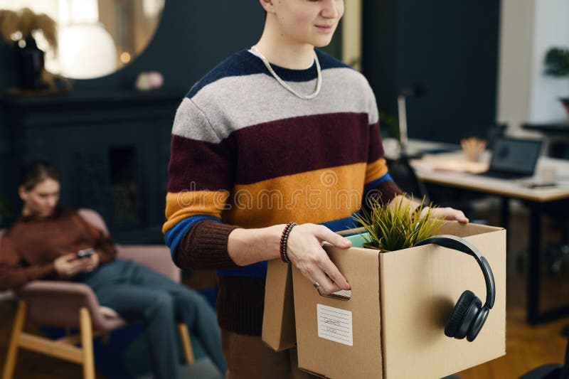 Employee Getting New Job in Office Stock Image - Image of workplace ...