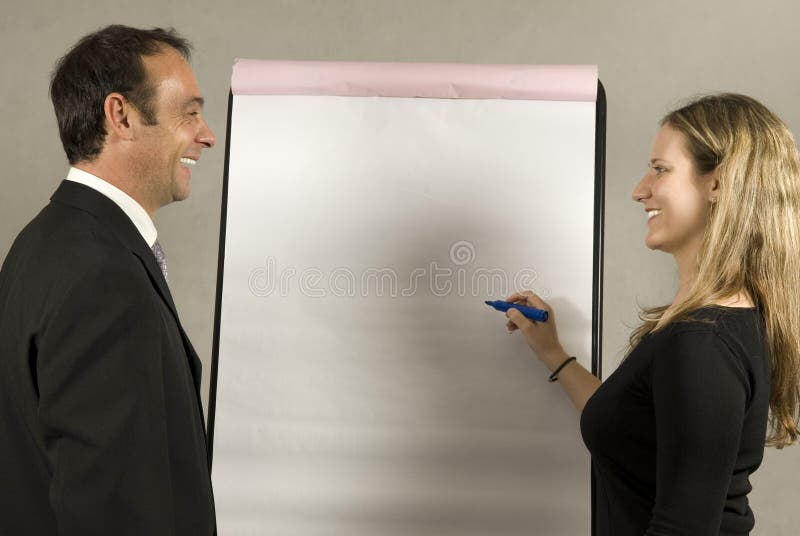 Employee Giving Presentation Stock Image - Image of inside, office: 6895779