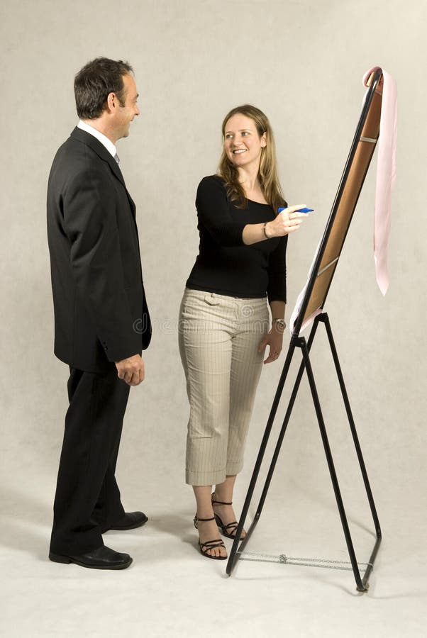 Employee Giving Presentation Stock Photo - Image of corporate, cheerful ...