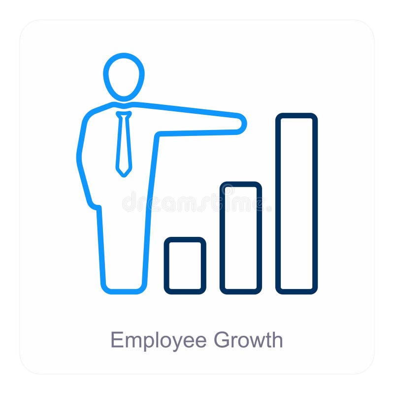 Employee Growth stock illustration. Illustration of chart - 341526315