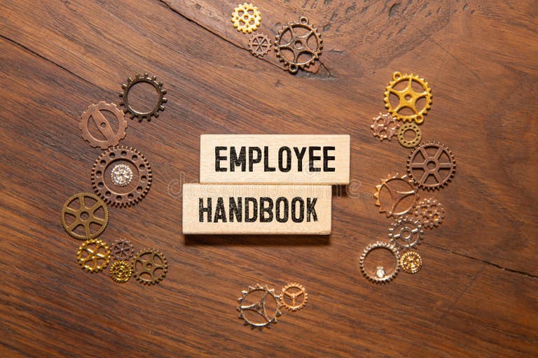 Employee Handbook Text Concept Write on Notebook Stock Photo - Image of ...