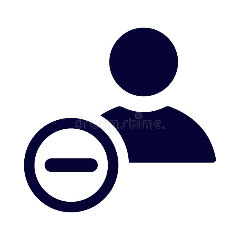 Employee, Human, Minus, People, Profile, Remove, User Icon Stock Vector - Illustration of minus ...