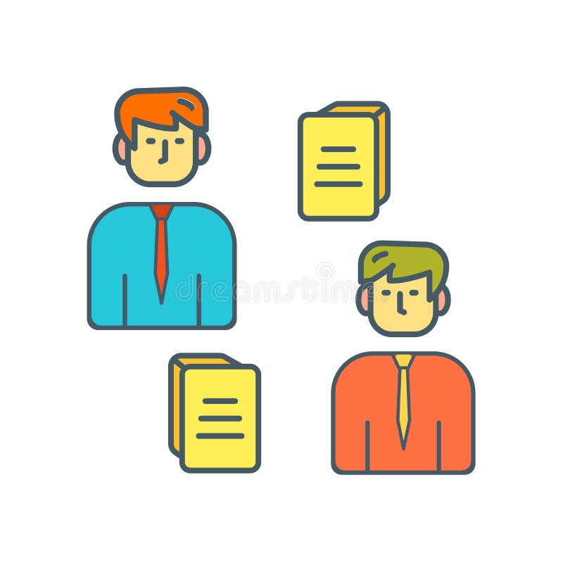 Employee Icon Vector Isolated on White Background, Employee Sign Stock ...