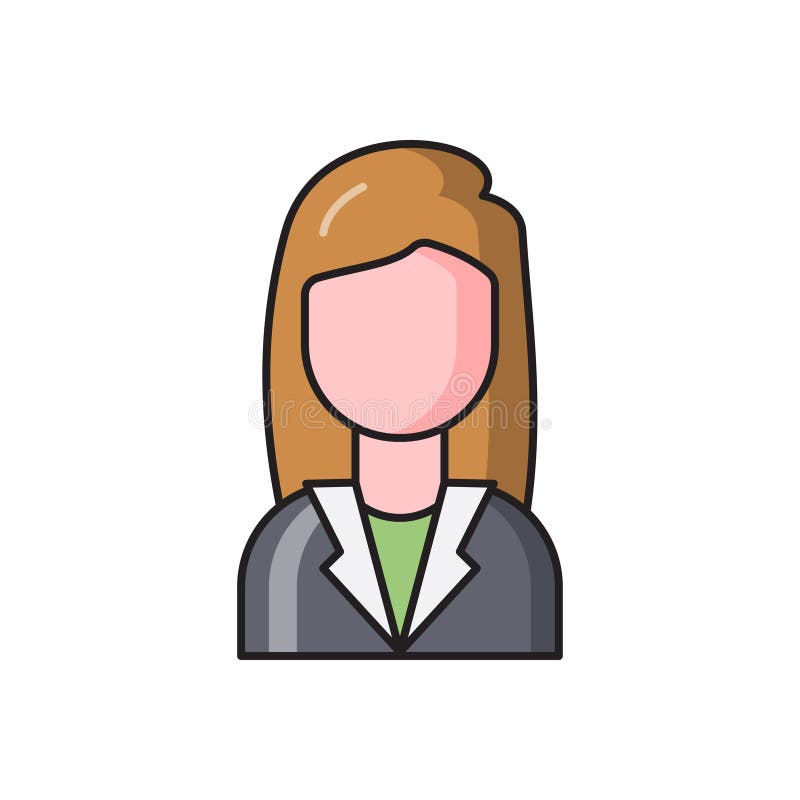 Employee Vector Color Flat Icon Stock Vector - Illustration of symbol ...