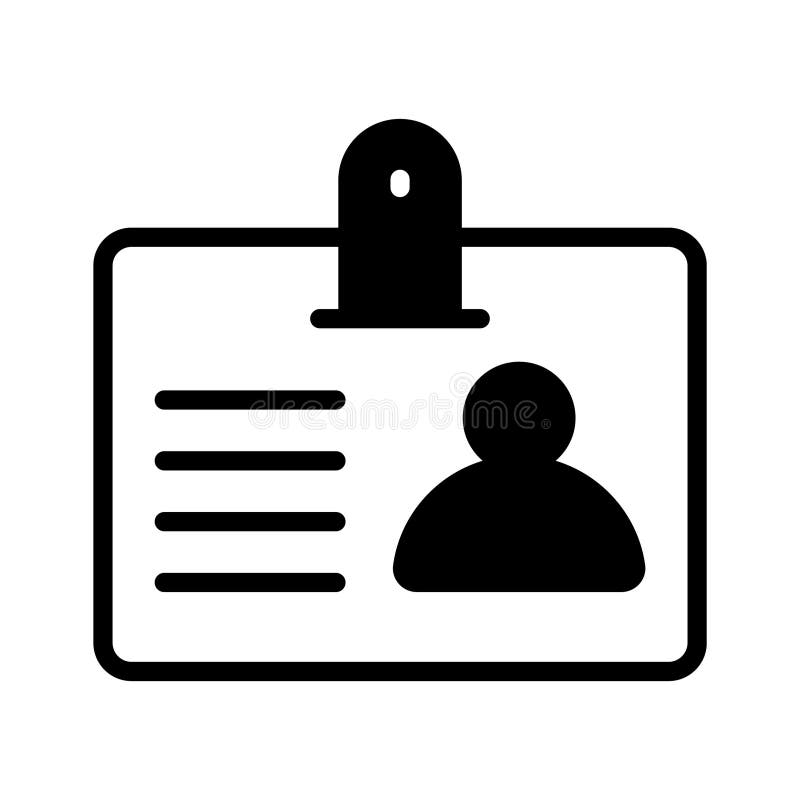 Employee Id Card Vector Design, Entry Pass Icon in Modern Style Stock ...