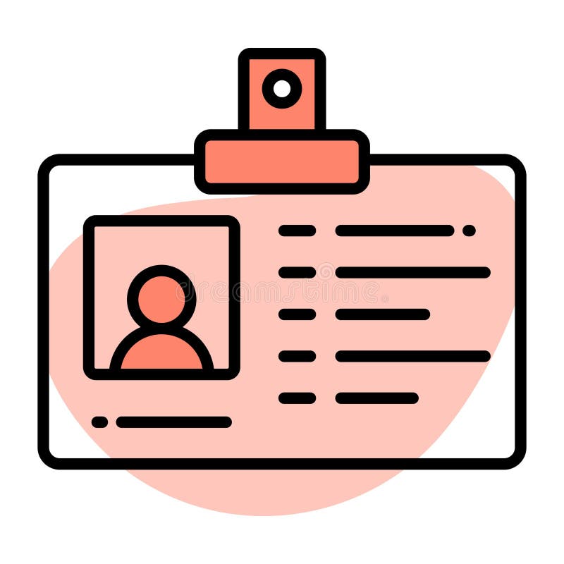 Employee Id Card Vector Design, User Identification Icon Stock Vector ...