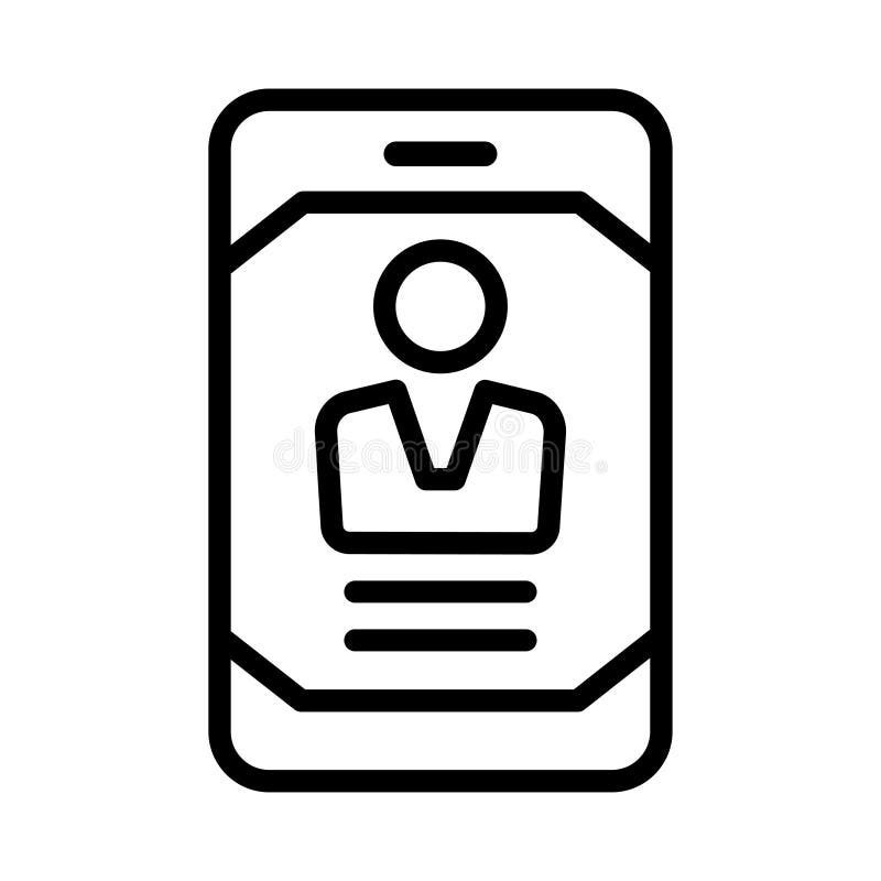 Employee Identification Icon Stock Vector - Illustration of symbol ...