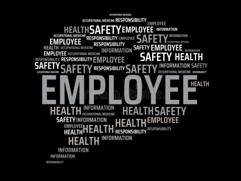 EMPLOYEE - Image with Words Associated with the Topic WORK SAFETY, Word ...