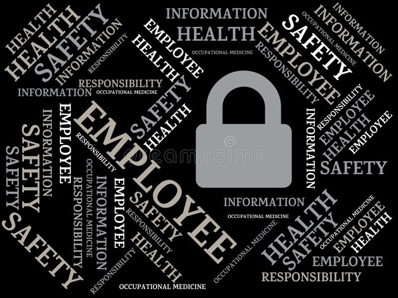 EMPLOYEE - Image with Words Associated with the Topic WORK SAFETY, Word ...