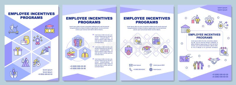 Employee Incentives Programs Brochure Template Stock Vector ...