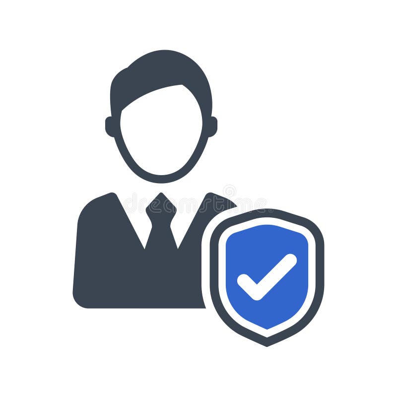 Employee insurance Icon stock vector. Illustration of vector - 192073768