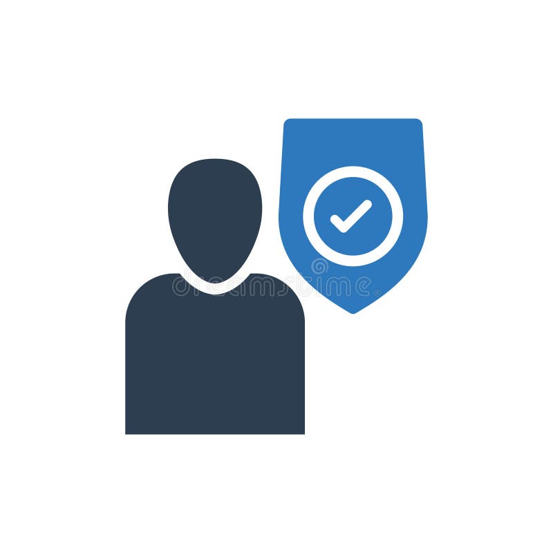 Employee Insurance Icon stock vector. Illustration of person - 361593615