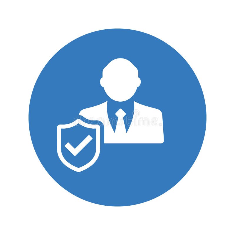 Employee insurance Icon stock illustration. Illustration of career ...