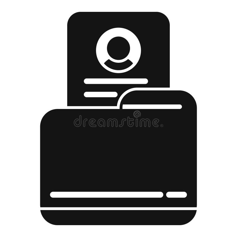 Employee Moment Trade Icon Simple Vector. Cv Paper Folder Stock ...