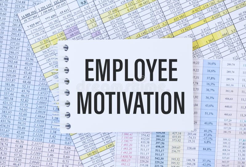 Employee Motivation. Card with a Message Stock Image - Image of text ...