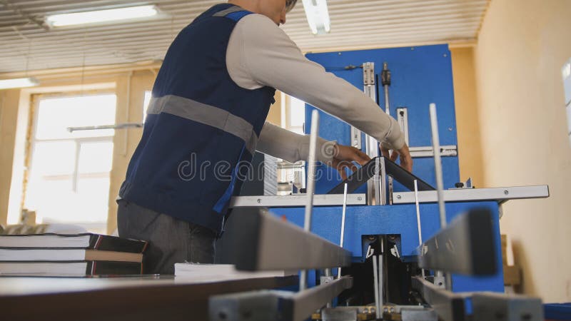 Employee of a Printing Company at Work Stock Image - Image of offset ...