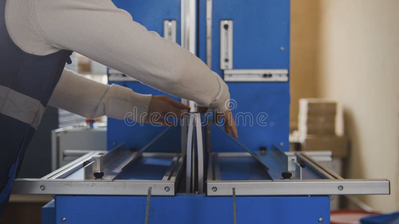 Employee of a Printing Company at Work Stock Image - Image of colorful ...