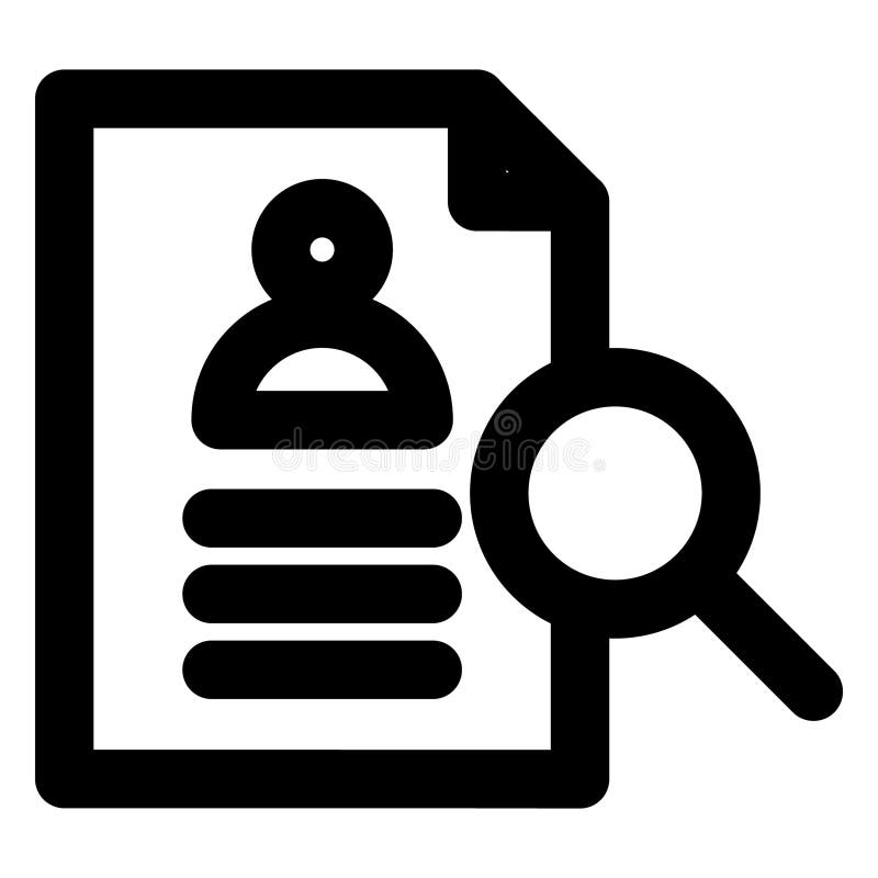 Employee, Profile Bold Vector Icon Which Can Be Easily Modified or ...