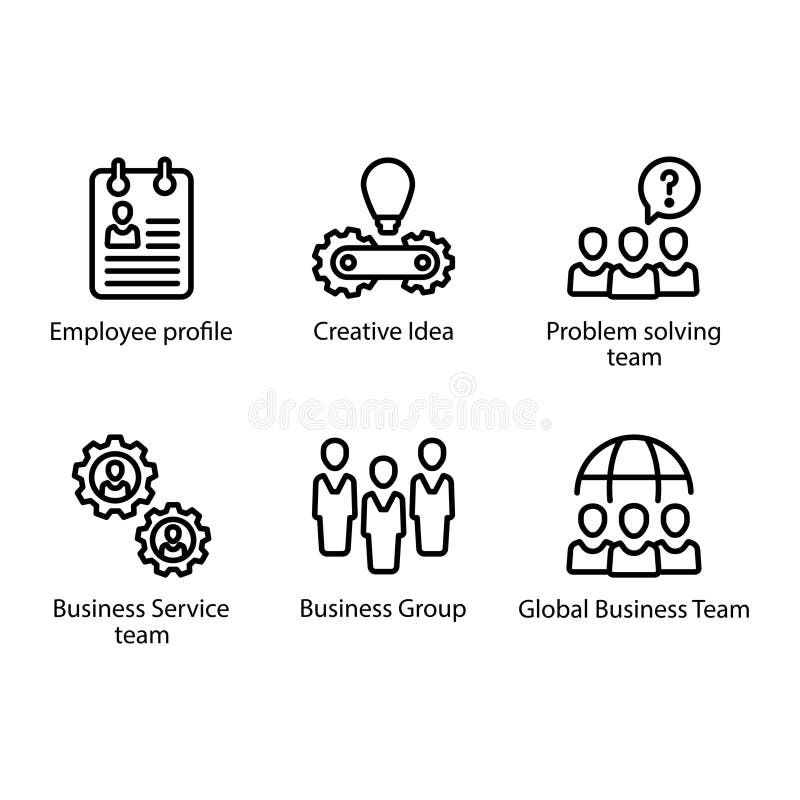 Employee Profile, Creative Idea, Problem Solving Team, Service Team, Business Group, Business ...