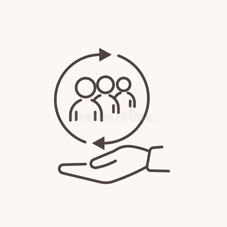 Employee Protection Icon and Logo Stock Vector - Illustration of ...