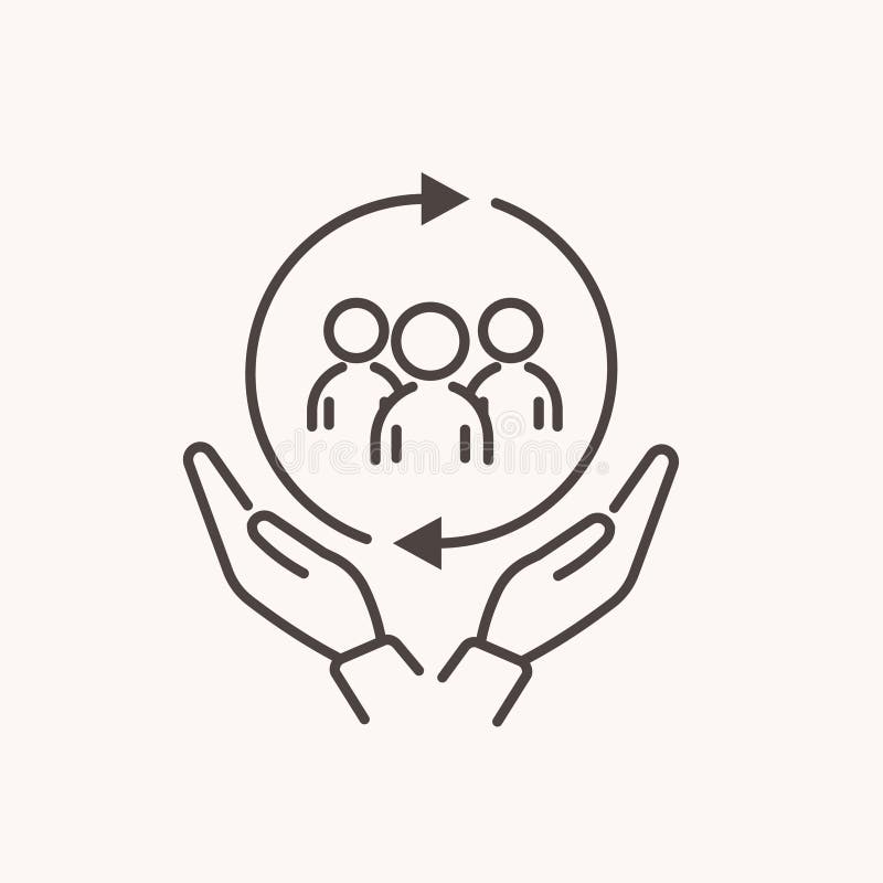 Employee Protection Icon and Logo Stock Vector - Illustration of ...