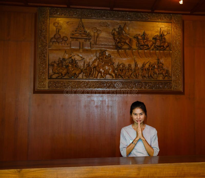 Employee on a Reception of Spa Salon Editorial Photo - Image of ...