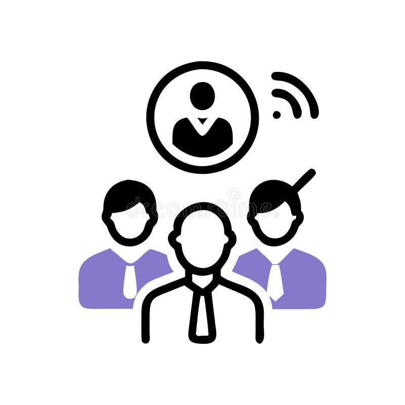 Employee Recruitment Icon for HR Professionals Stock Vector ...