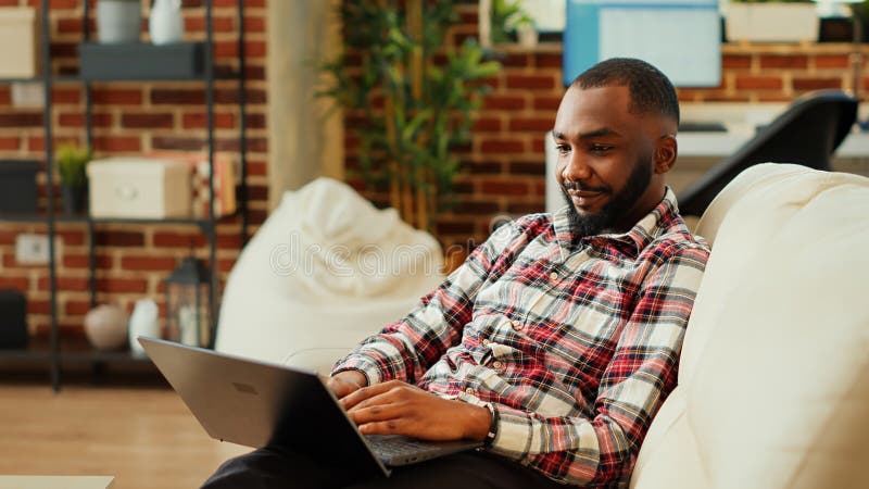 Employee Remotely Solving Tasks Stock Photo - Image of discussion ...