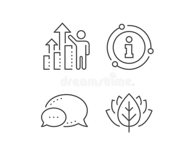 Employee Results Line Icon. Work Result Sign. Statistics Chart. Vector ...