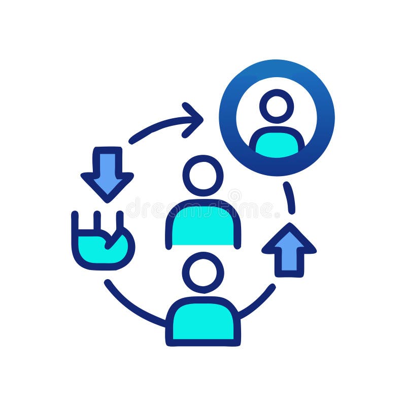 Employee Retention Strategy Icon Design Stock Vector - Illustration of ...