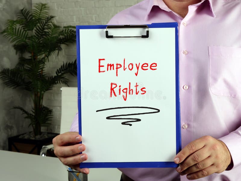 Employee Rights Sign on the Page Stock Photo - Image of agent, credit ...