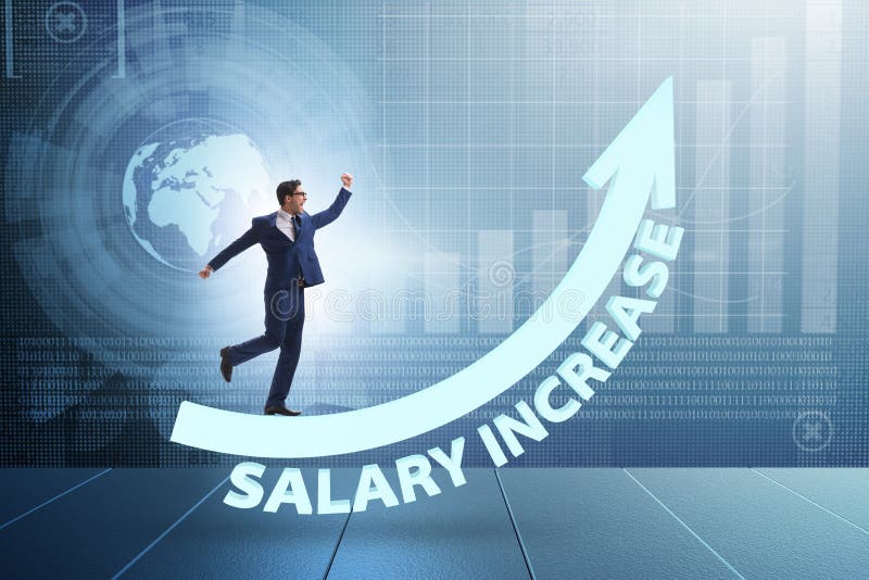 Employee in Salary Increase Concept Stock Image - Image of economic ...
