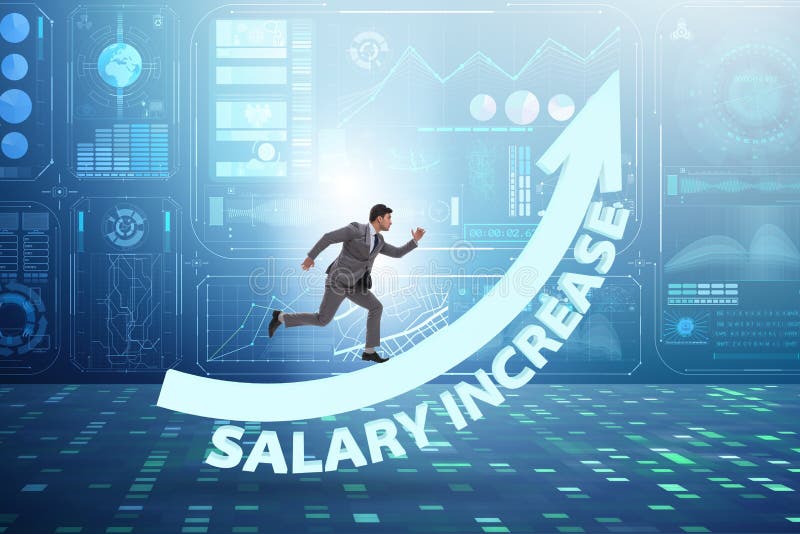 Employee in Salary Increase Concept Stock Photo - Image of dollar ...