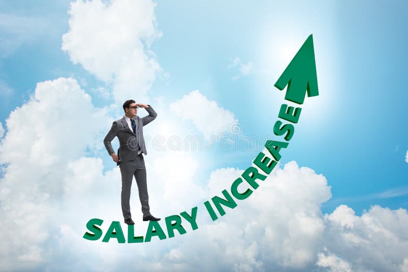 Employee in Salary Increase Concept Stock Photo - Image of finance ...