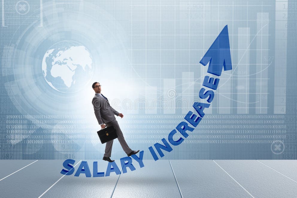 Employee in Salary Increase Concept Stock Image - Image of currency ...