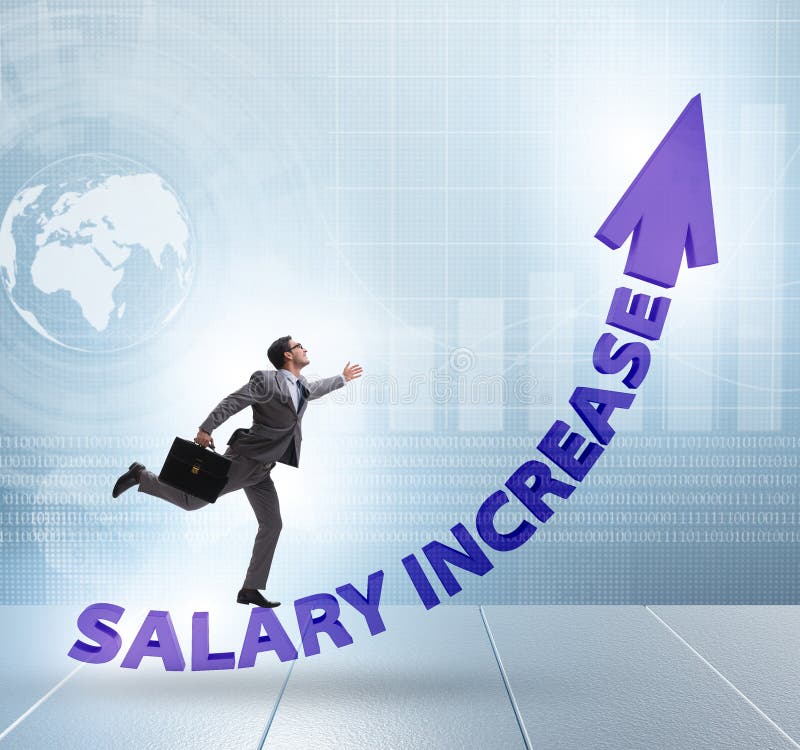 Employee in Salary Increase Concept Stock Image - Image of diagram, economic: 295653395