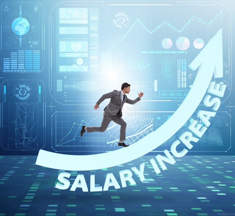 Employee in Salary Increase Concept Stock Photo - Image of bank, graph ...