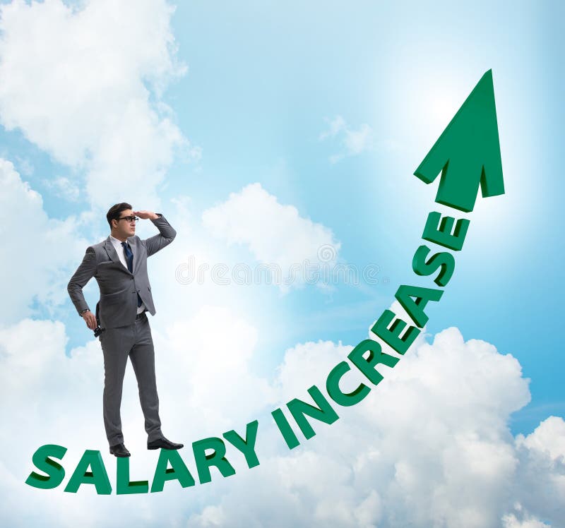 Employee in Salary Increase Concept Stock Image - Image of career ...