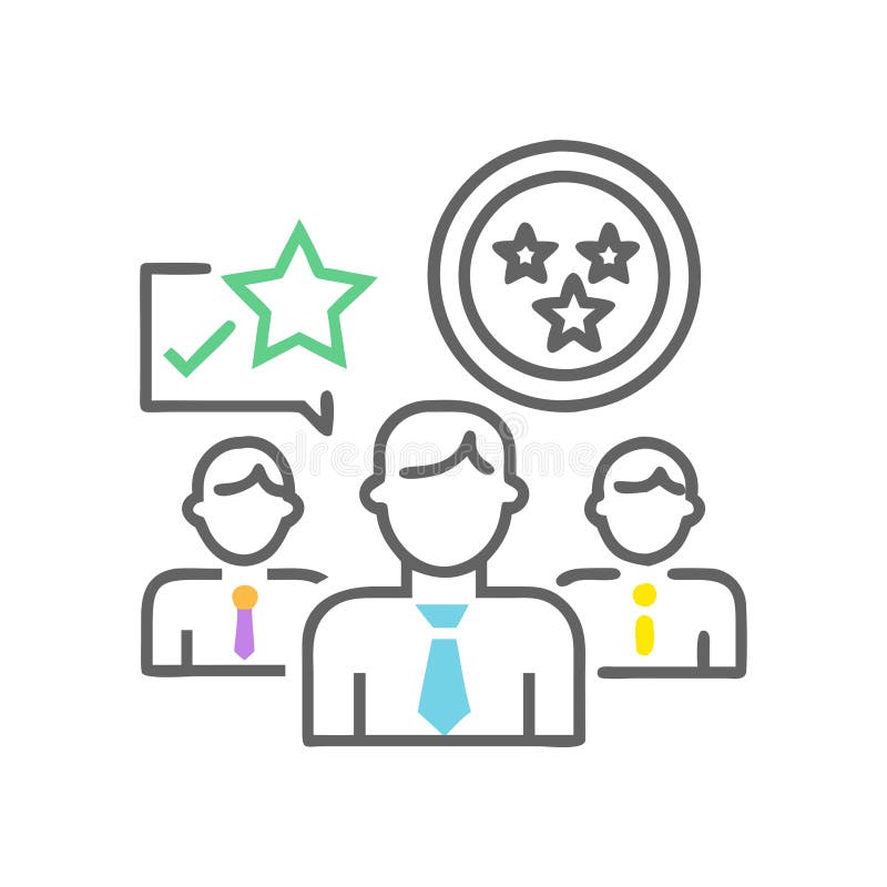 Employee Satisfaction Assessment Icon for HR Stock Vector ...