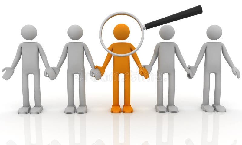 Employee search stock illustration. Illustration of identity - 13041012