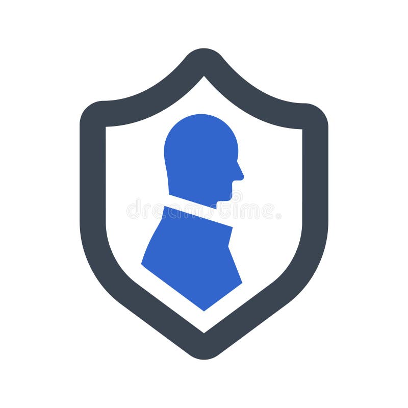 Employee security icon stock vector. Illustration of shield - 281549950