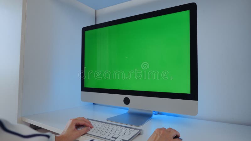 Woman Entering Data Sitting at Workspace Stock Footage - Video of ...