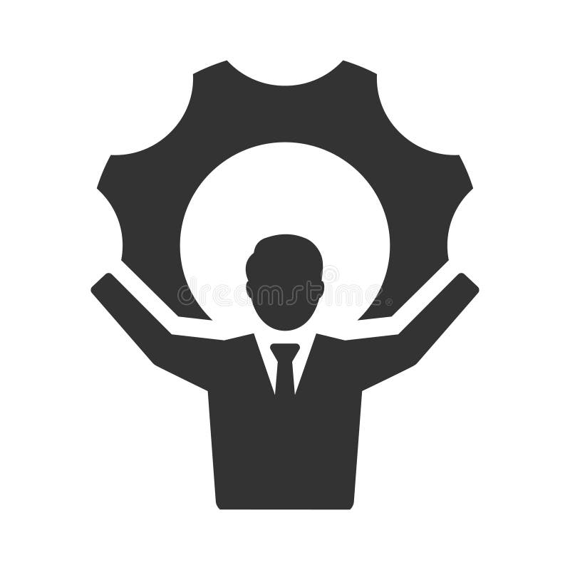 Employee Skill Development Icon Stock Vector - Illustration of designed ...