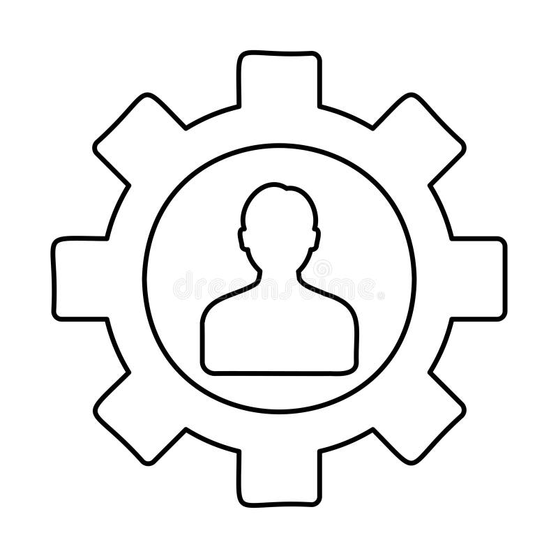 Employee Skills Icon in Outline Style Stock Illustration - Illustration ...