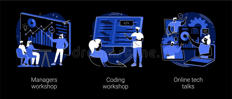 Employee Skills Training Abstract Concept Vector Illustrations. Stock ...