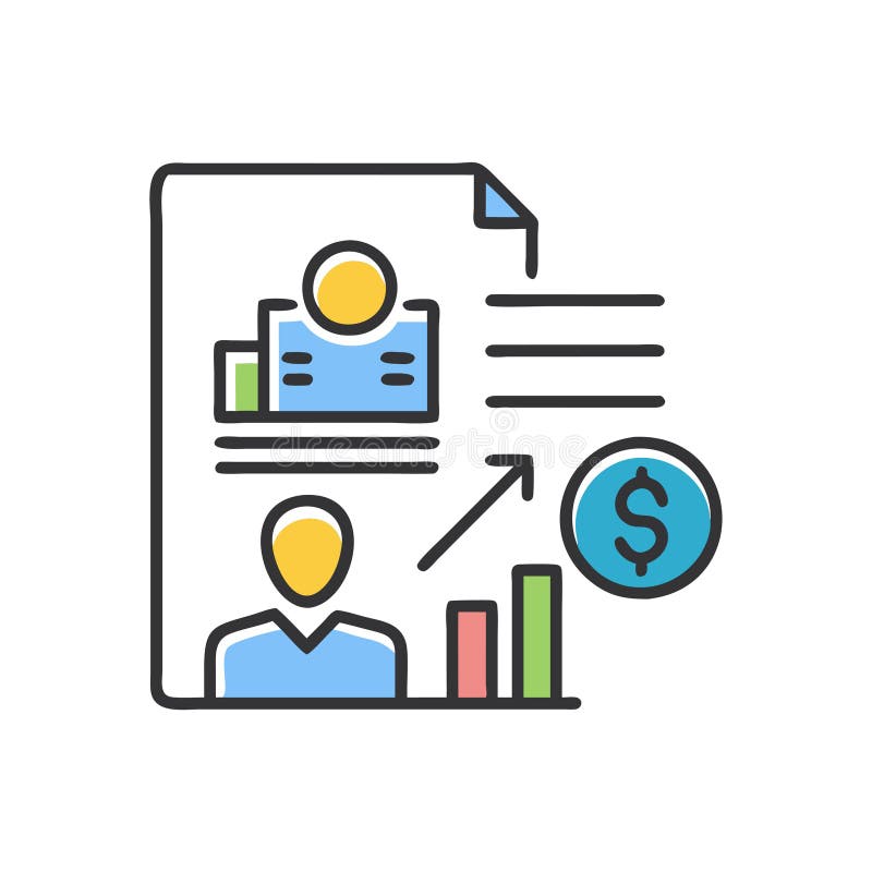 Employee Stock Purchase Plan Icon for HR Stock Vector - Illustration of ...